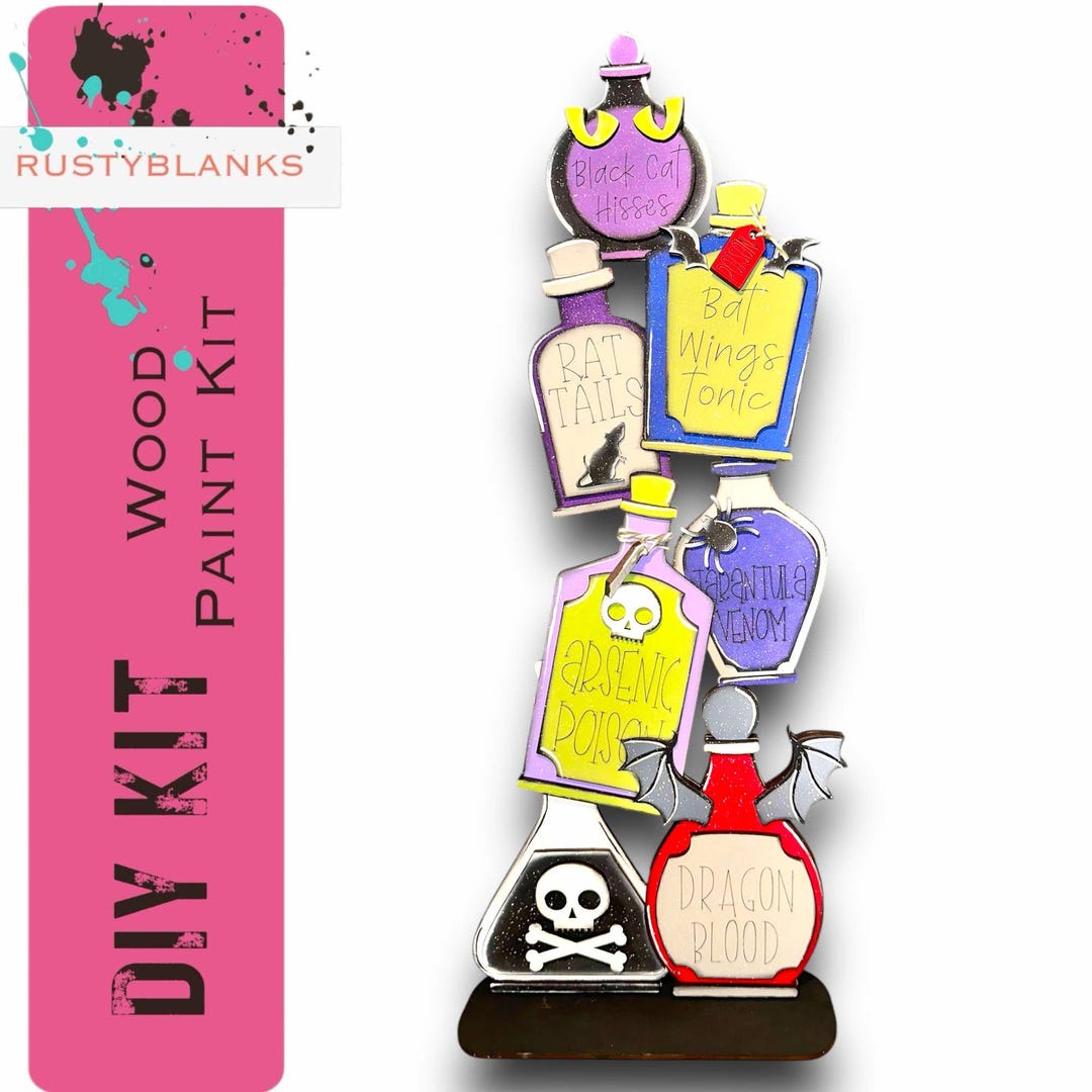 Stacking Witches Potion Insert for Our Interchangeable Birdhouse Post ...