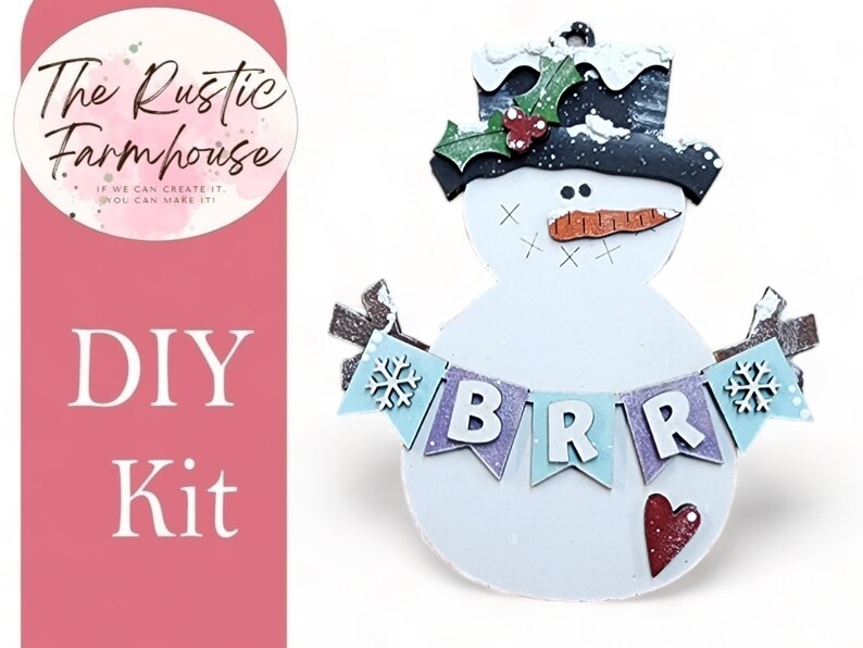 Snowmen Ornaments With Banners Holiday Tree Decor DIY Kit - Etsy