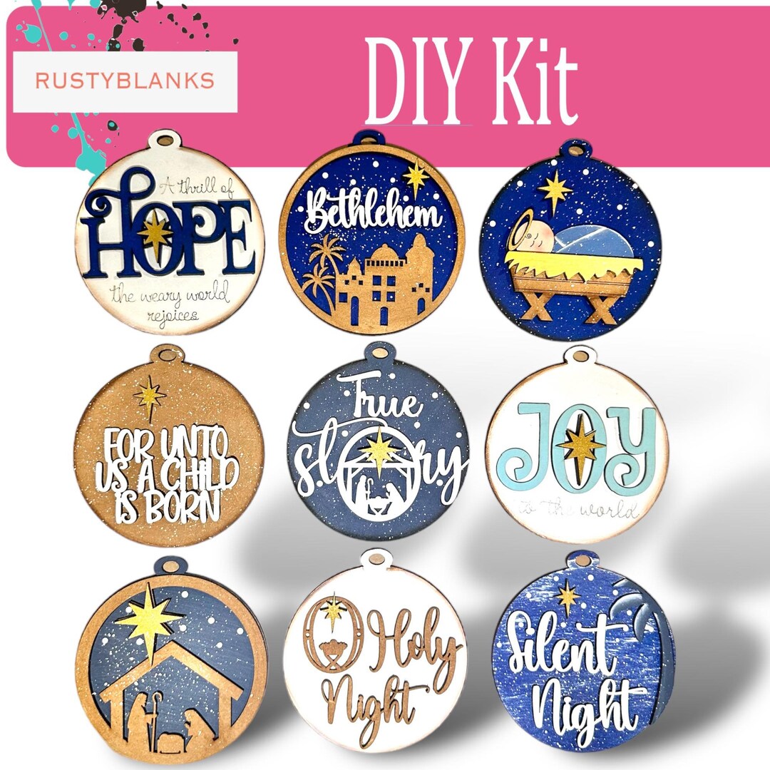 Nativity Christmas Tree Ornament Set , Holiday Decoration - Etsy