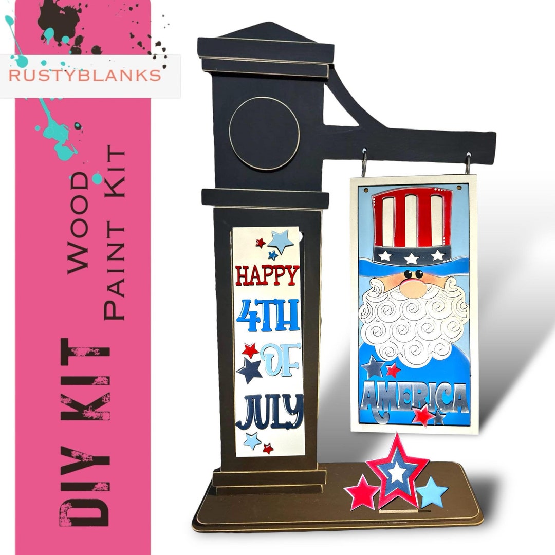 4th of July Patriotic Insert for the Mini Interchangeable Post - Etsy