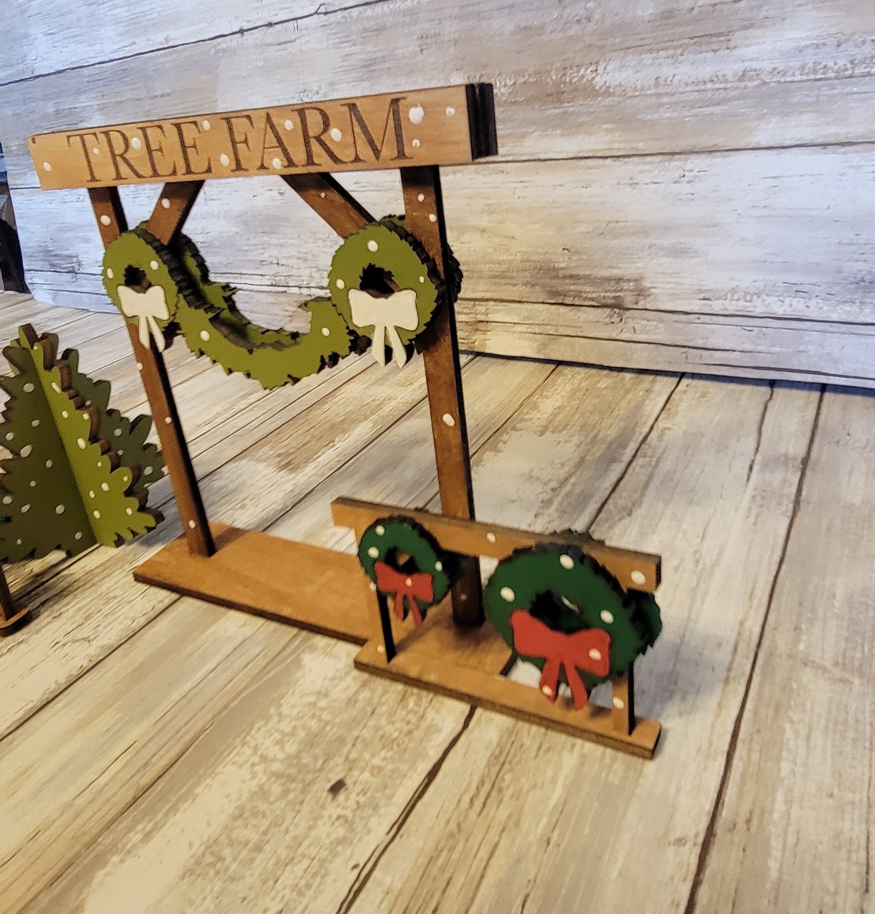 DIY Kit Christmas Village Tree Farm - Etsy