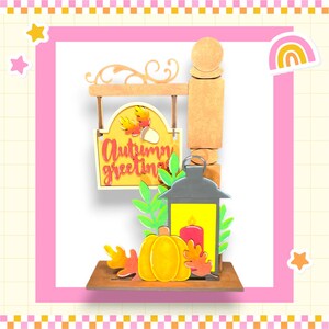 Autumn Greetings Interchangeable Sign and Insert for the Mini Post - Etsy