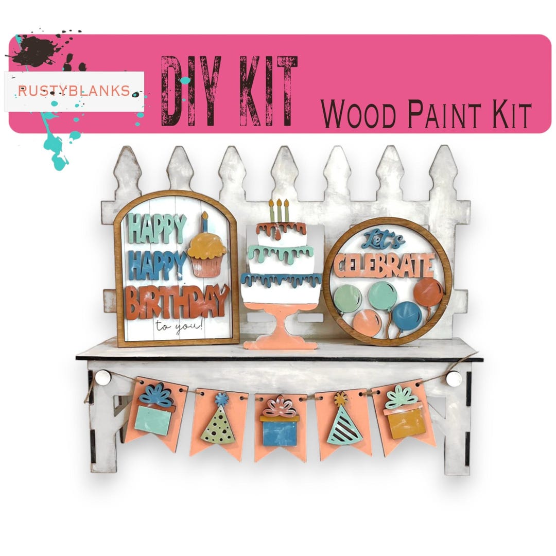 Interchangeable Inserts for Bench Style Display, Happy Birthday Bench ...