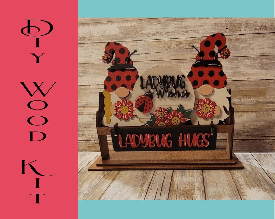 Ladybug Hugs Wagon Insert, Ladybug Rasied Shelf Insert, Ladybug Wagon ...