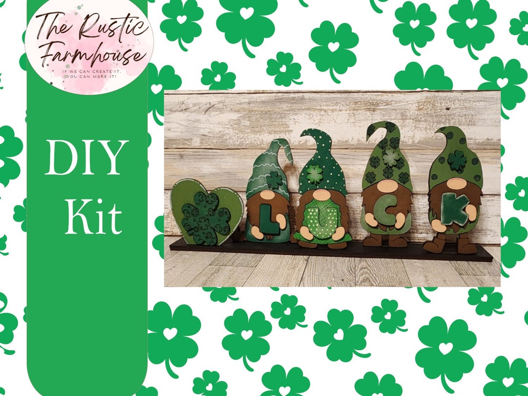 DIY St. Patrick's Day Gnomes, Standing Gnomes, Lucky Gnome, Shelf ...