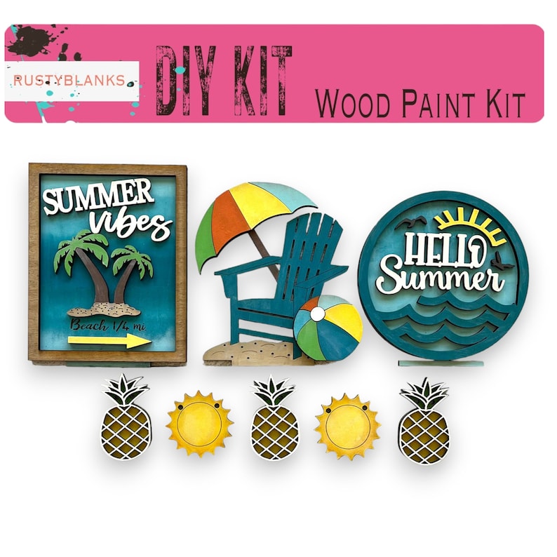 Interchangeable Inserts for Bench Style Display, Summer Beach Insert ...