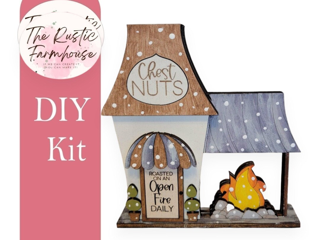 DIY Christmas Village Chestnuts Restaurant Open Fire - Etsy