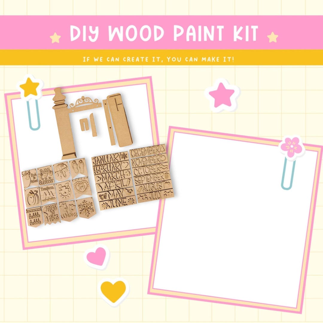 DIY Interchangeable Seasonal Sign Post Kit - Etsy