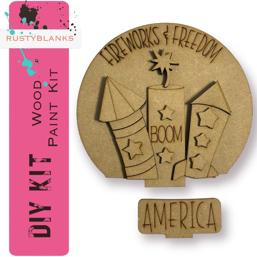 Fireworks Fourth of July Snow Globe Insert, DIY Interchangeable Decor ...