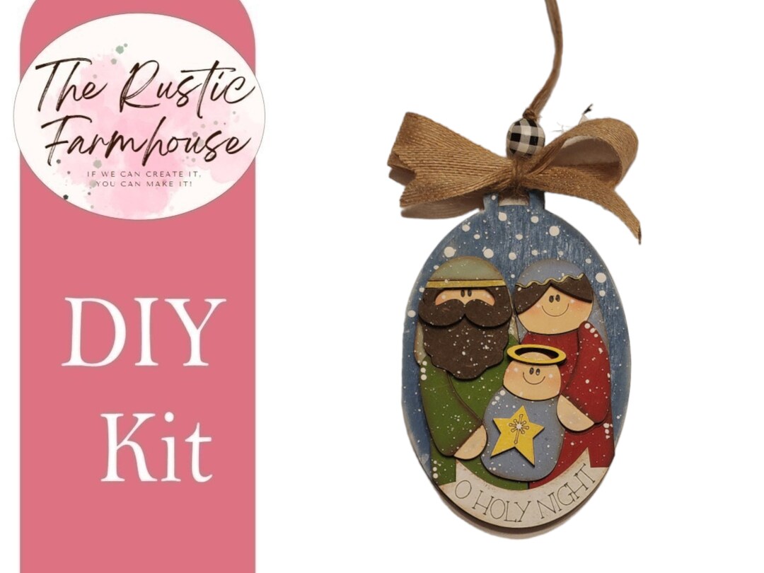 Holy Family Christmas Ornament, DIY Craft Kit - Etsy