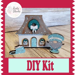 DIY Kit Christmas Village North Pole Post Office - Etsy