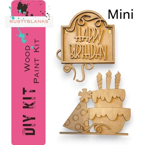 Happy Birthday Interchangeable Sign and Insert for the Mini Post - Etsy
