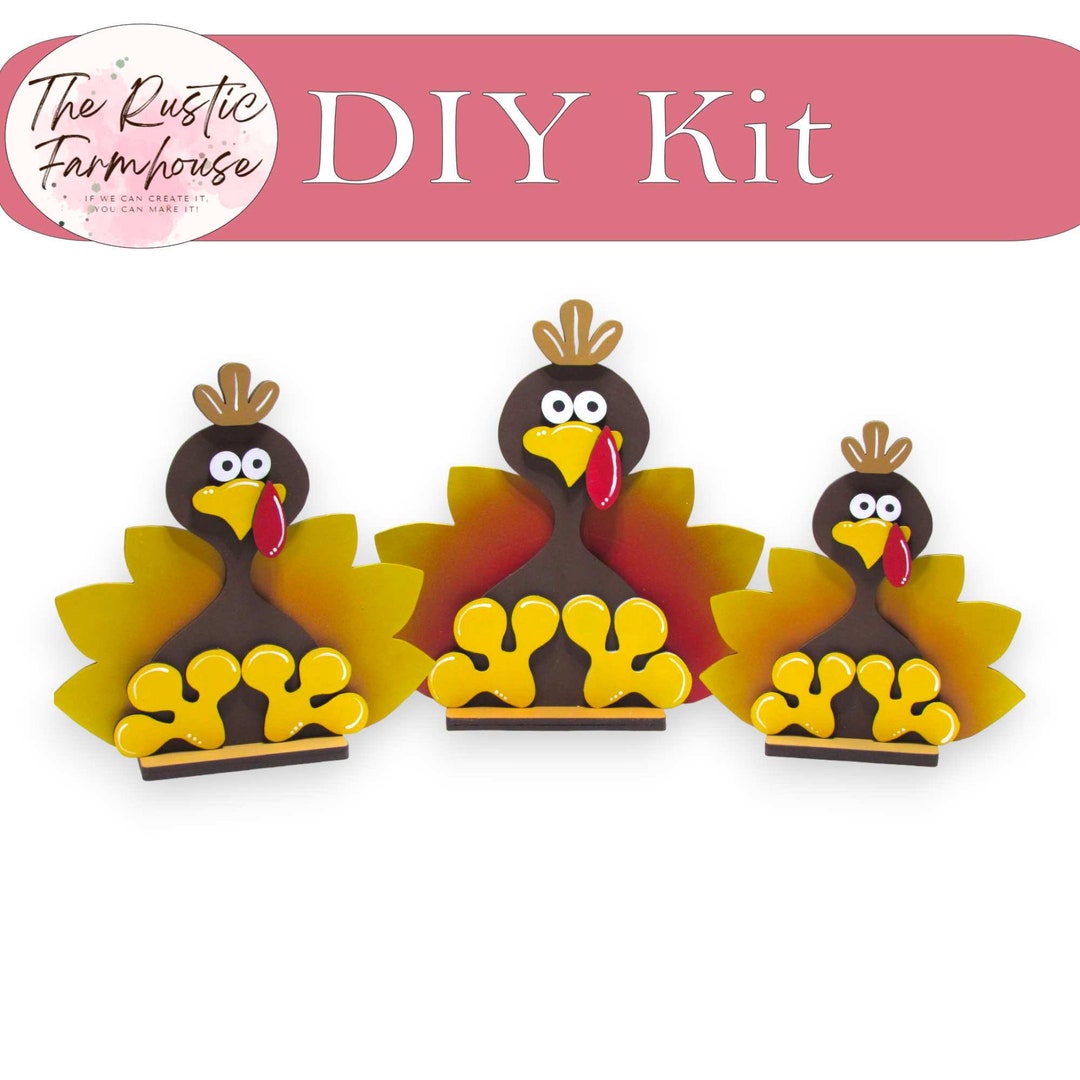 Sitting Thanksgiving Turkeys - Etsy