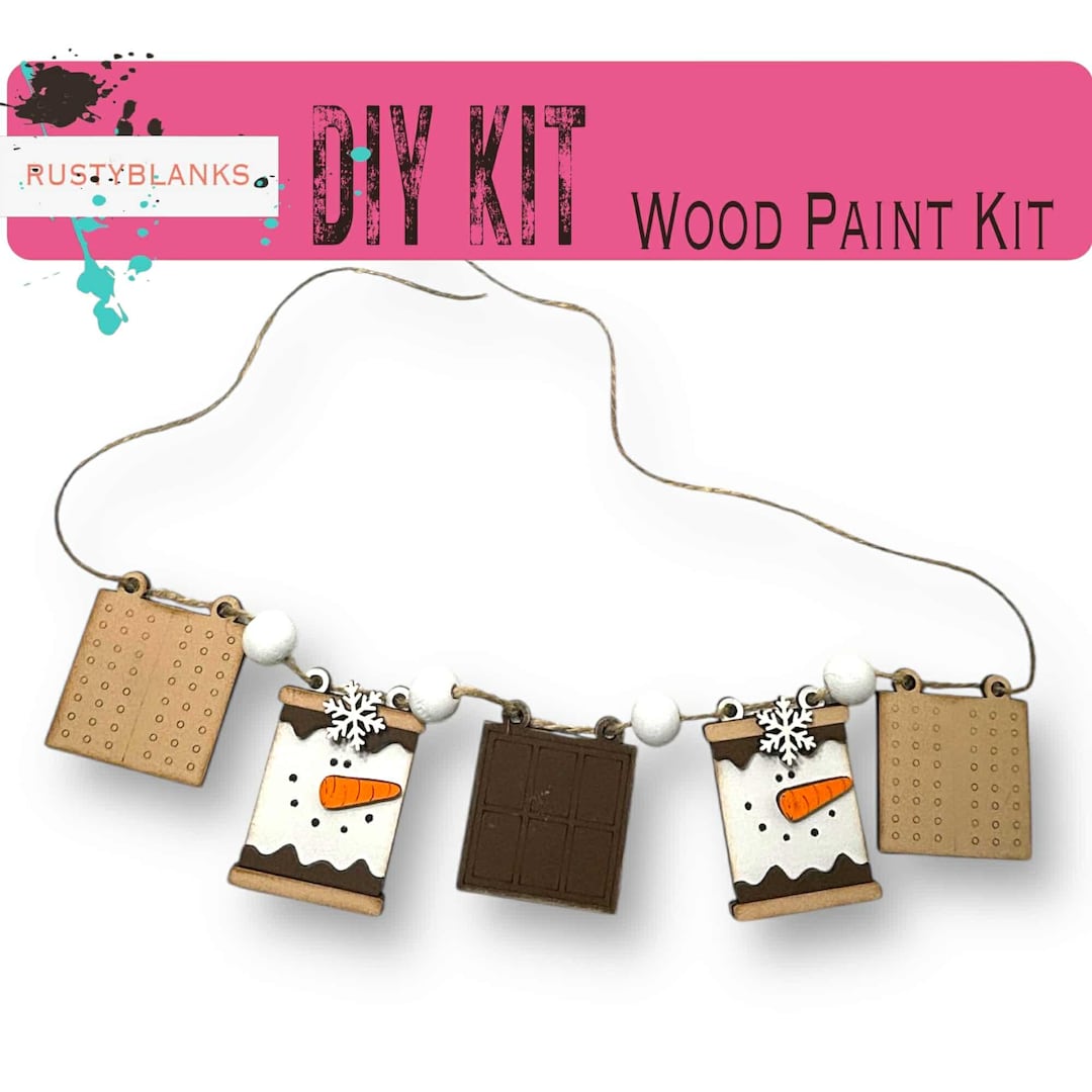 DIY Marshmallow Snowman Banner Kit - Winter Holiday Garland - Etsy