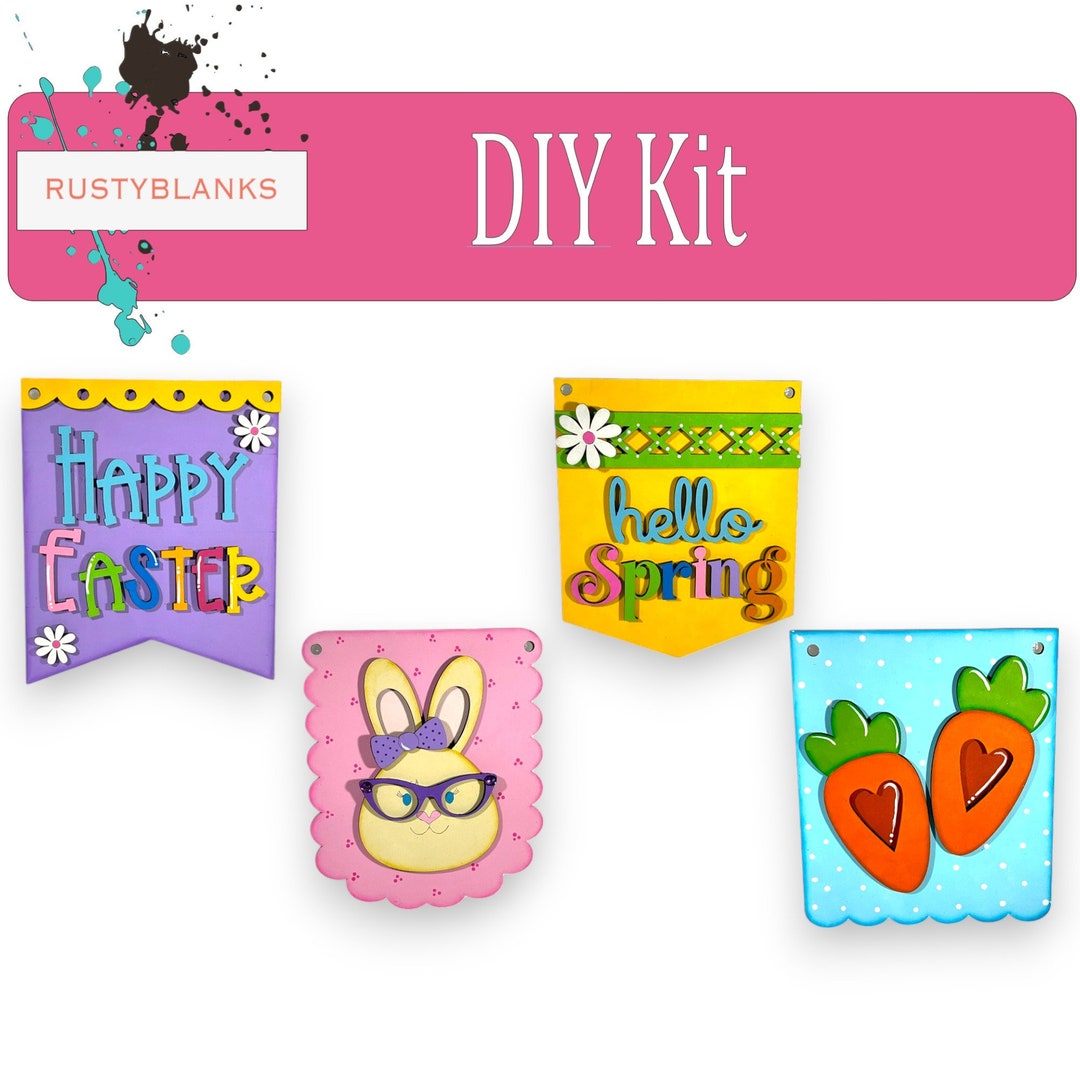 Easter & Spring Mini Hanger Signs - Etsy