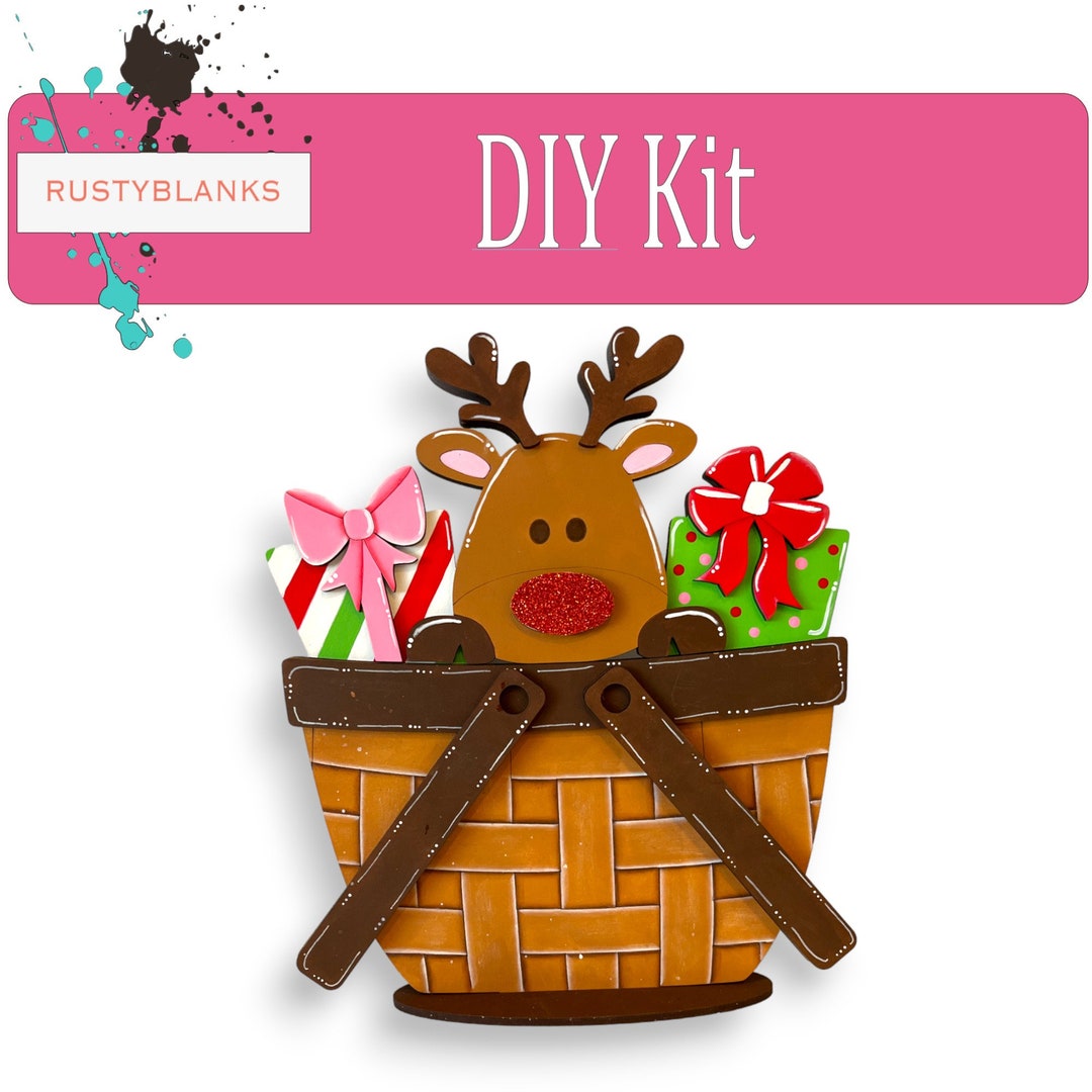 DIY Reindeer Basket Insert: Wood Blank for Painting - Etsy