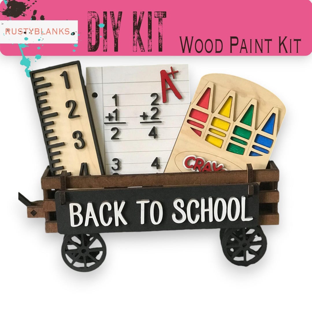 DIY Interchangeable Back to School Inset for Wagon or Raised Shelf ...