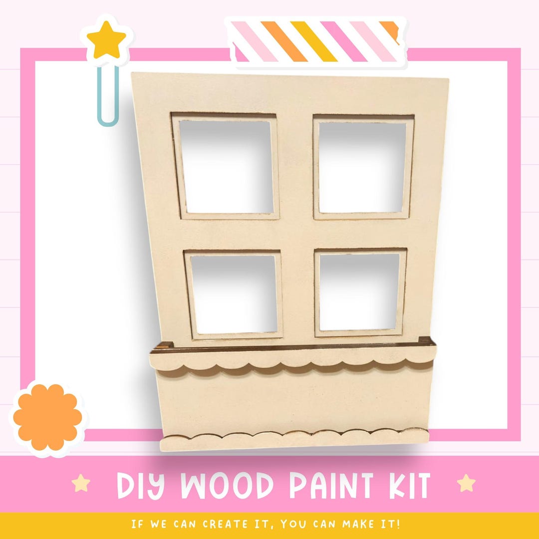 DIY Interchangeable Window Box | Paint Your Own Wood Kit | Seasonal ...