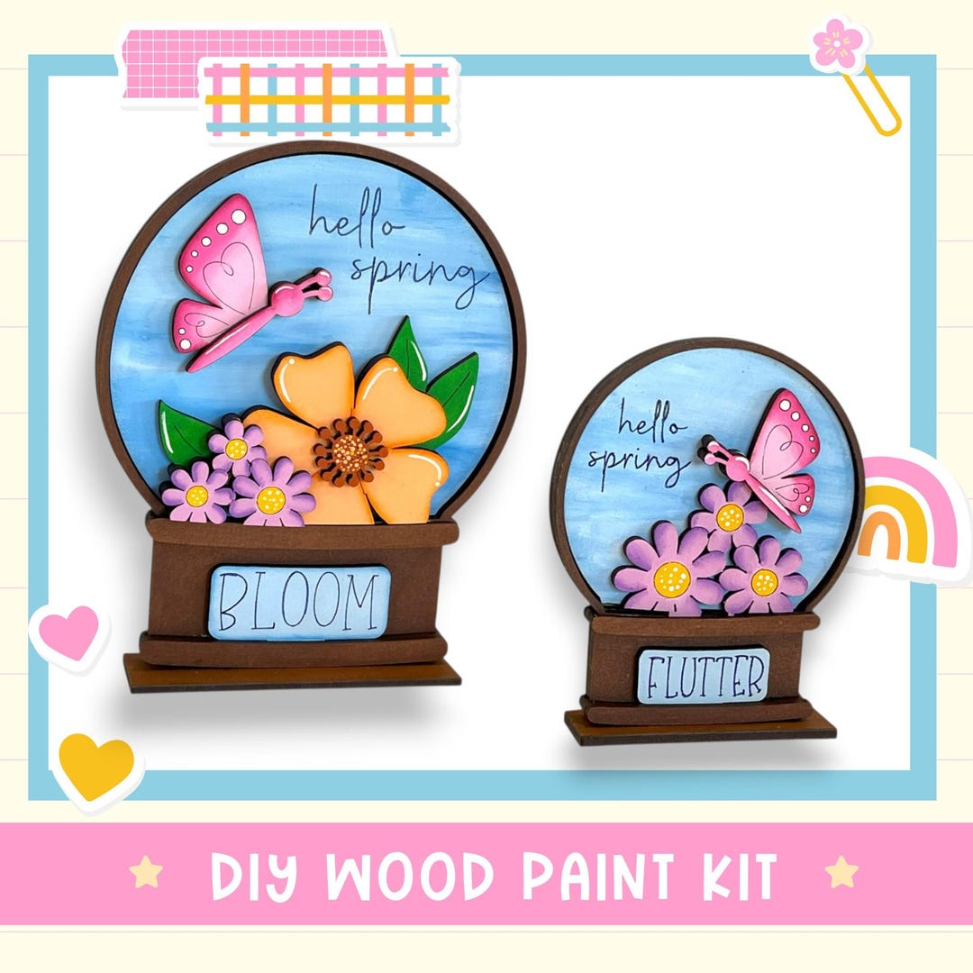 Spring Butterfly Snow Globe Insert: DIY Interchangeable Decor - Etsy