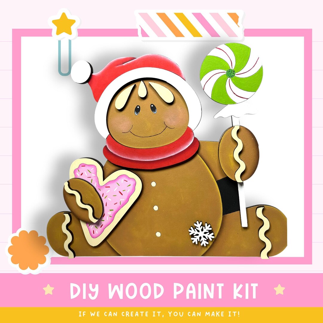 DIY Candy Land Gingerbread Shelf Sitter | Available in Two Sizes ...