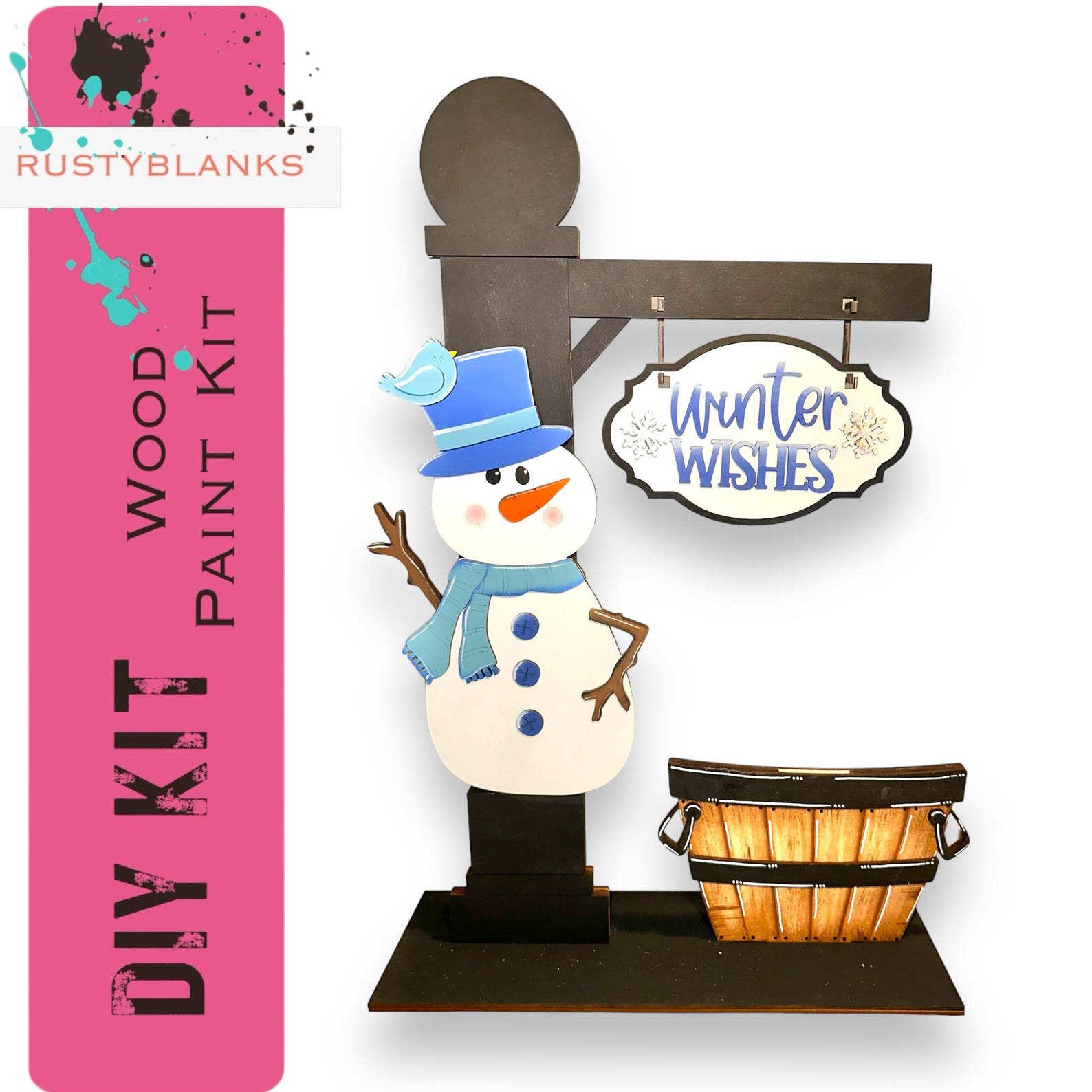 Snowman Insert for Our Interchangeable Birdhouse Post - Etsy