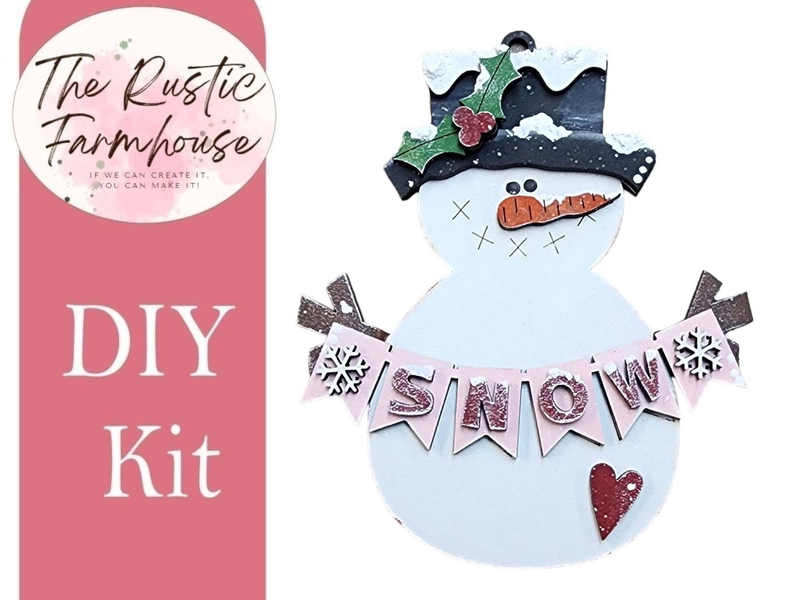 Snowmen Ornaments With Banners Holiday Tree Decor DIY Kit - Etsy