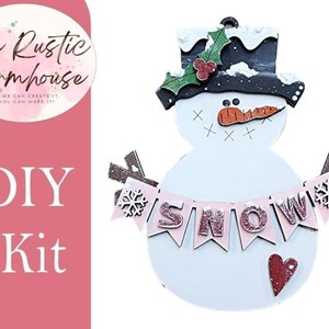 Snowmen Ornaments With Banners Holiday Tree Decor DIY Kit - Etsy