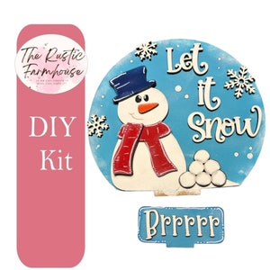 Let It Snow Insert for Snow Globe DIY Interchangeable Decor Inserts ...