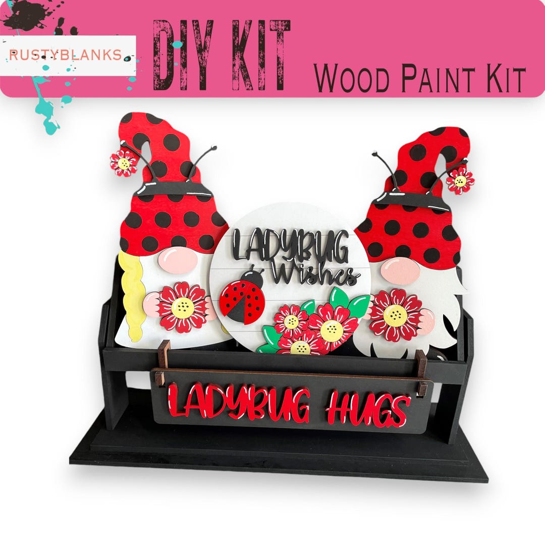 Ladybug Hugs Wagon Insert, Ladybug Rasied Shelf Insert, Ladybug Wagon ...