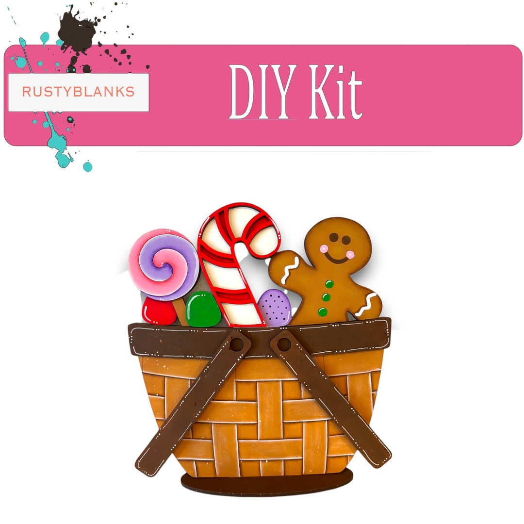 Gingerbread Candycane Insert for the Interchangeable Flower Basket - Etsy
