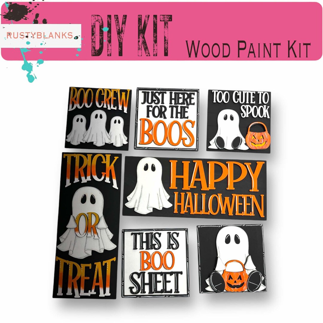 Halloween Ghost Interchangeable Tiles for the Leaning Ladder and Other ...