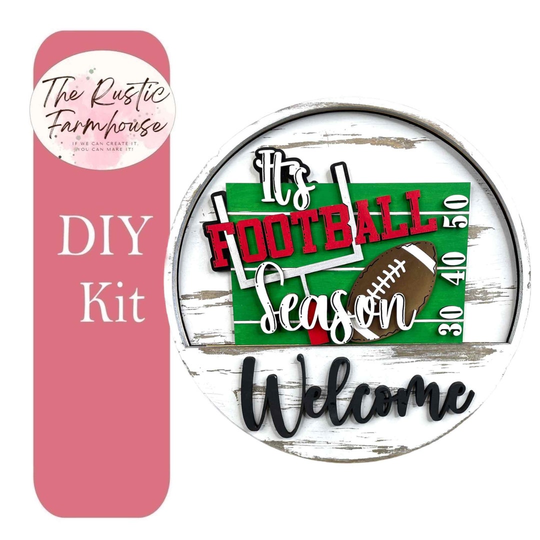 It's Football Season Insert for Welcome Sign, DIY Door Decor, 11 Inch ...