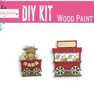 Cow Farm Standing DIY Train Set - Etsy