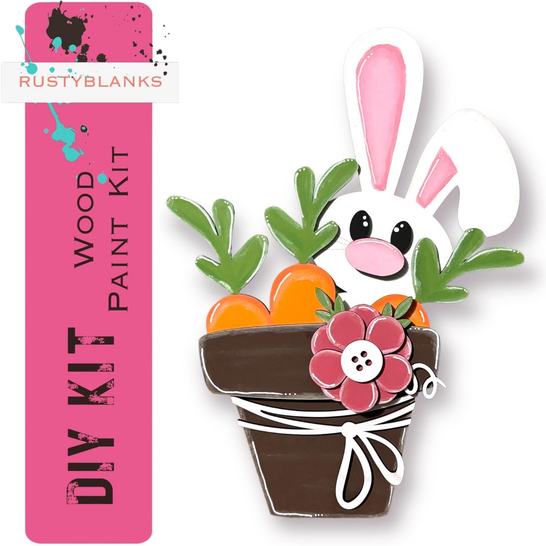 Spring Bunny DIY Shelf Sitter Craft - Great Gift for Mom - Etsy