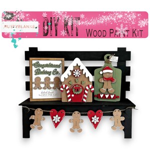 Interchangeable Inserts for Bench Style Display, Christmas Gingerbread ...