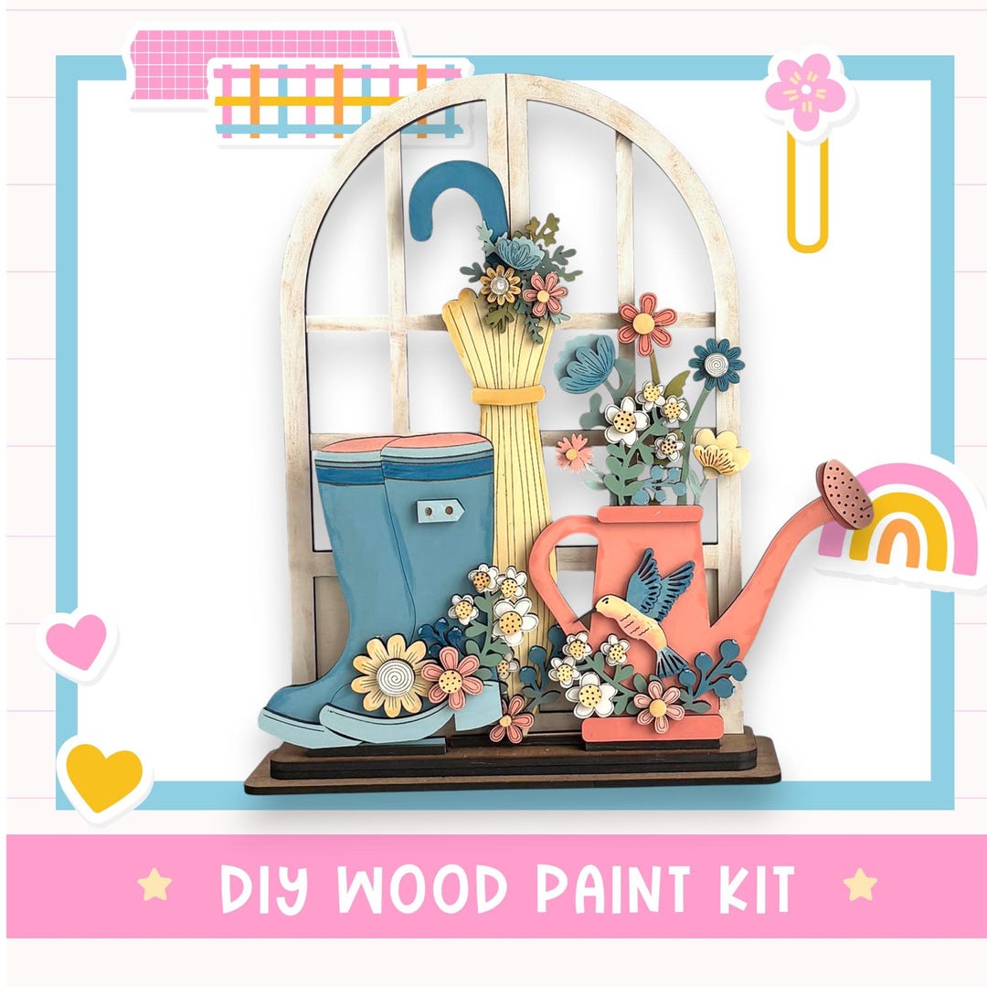 DIY Interchangeable Arched Window Spring Shelf Sitter Insert – Seasonal ...