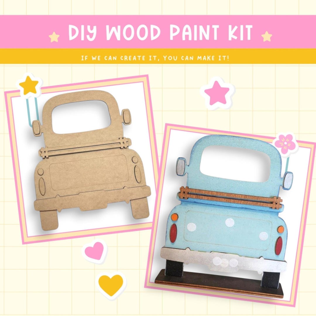 DIY Farmhouse Truck Kit: Interchangeable Seasonal Decor - Etsy