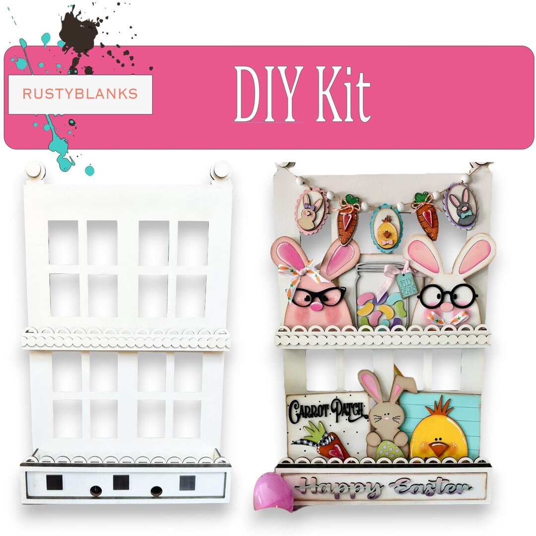 Farmhouse Window Tiered Tray DIY Kit - Etsy