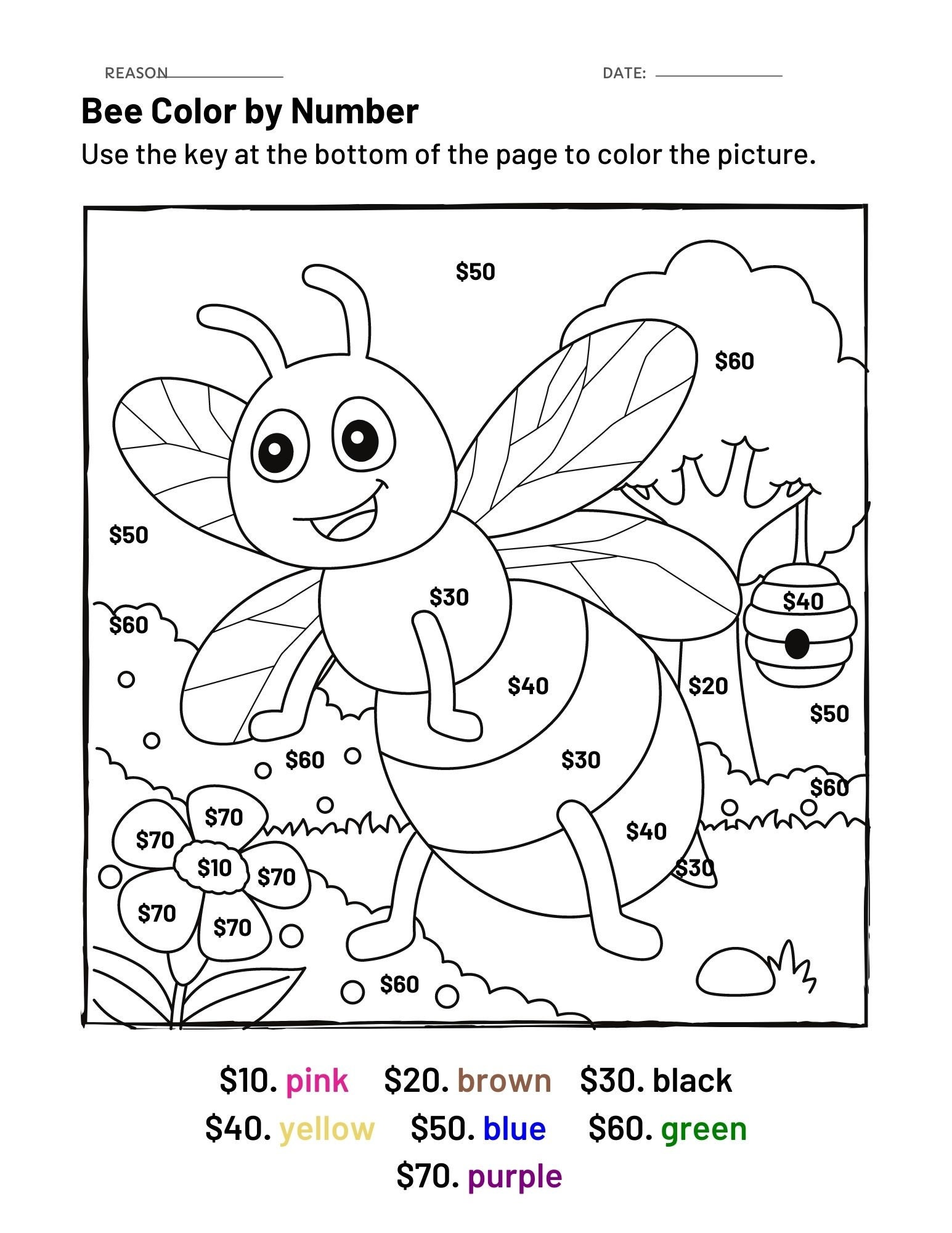 Color by Number SAVINGS CHALLENGES for ADULTS - Etsy