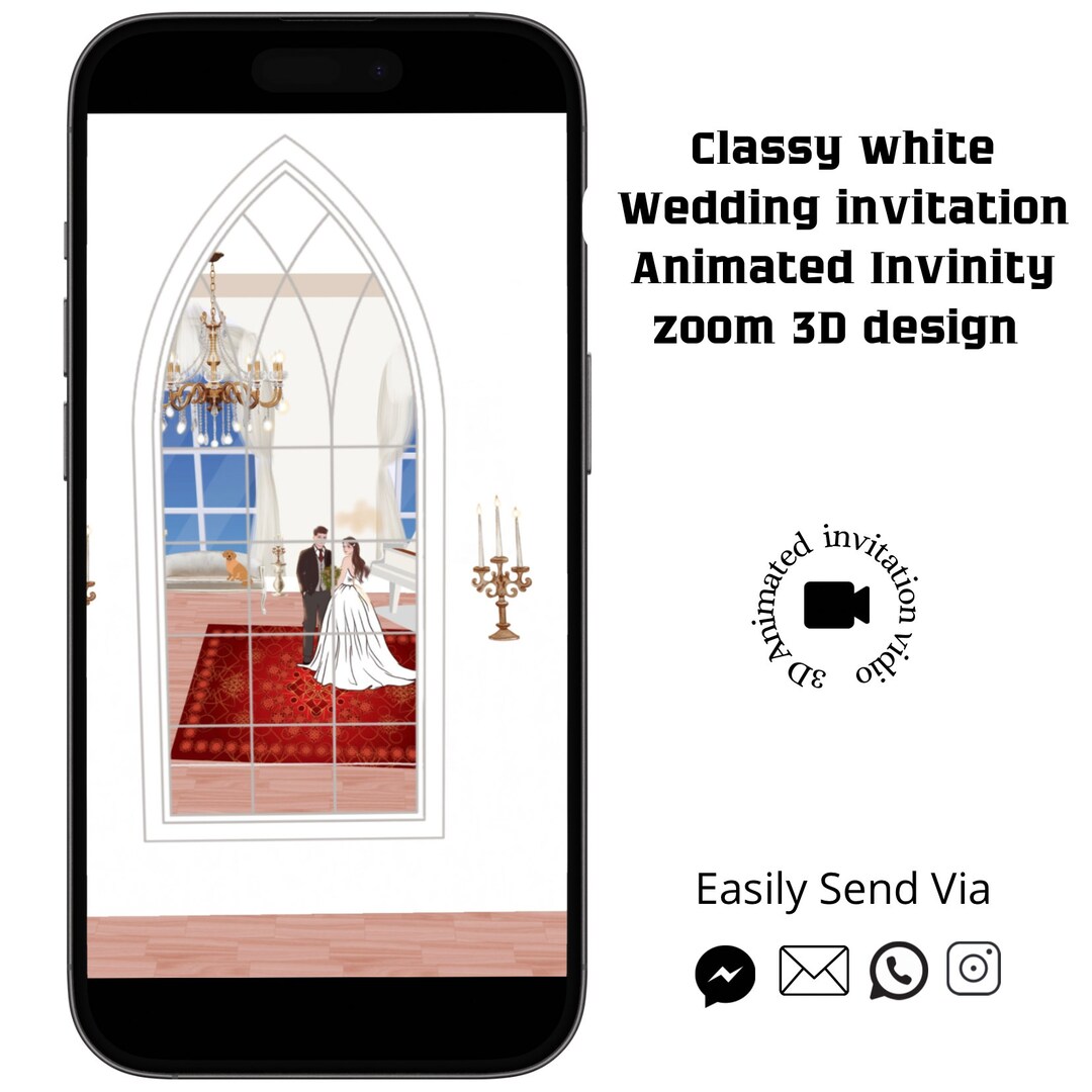 Infinity Zoom Wedding Invitation Video ,3D Digital Invitation , Wedding ...