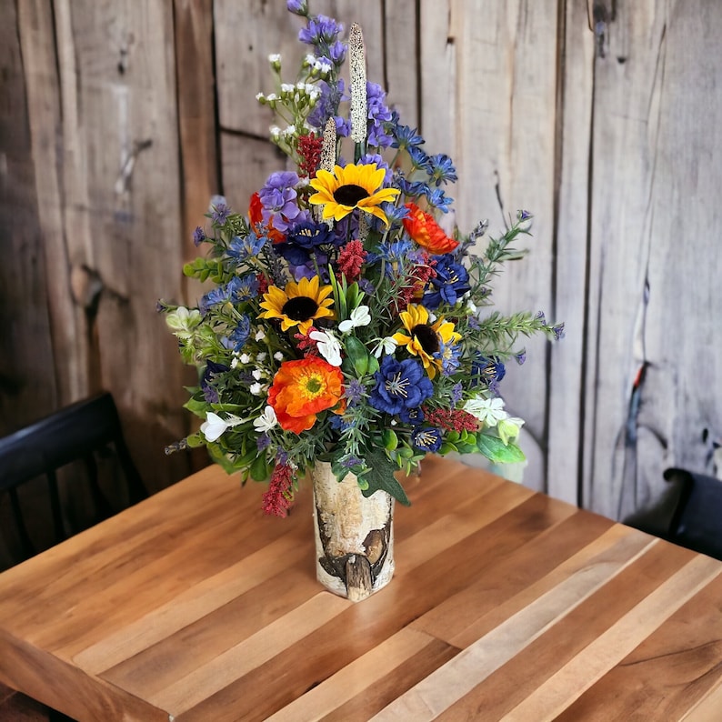 Rustic Wildflower Arrangement Farmhouse Tall Spring Floral - Etsy Rustic Wildflower Arrangement Farmhouse Tall Spring Floral - Etsy