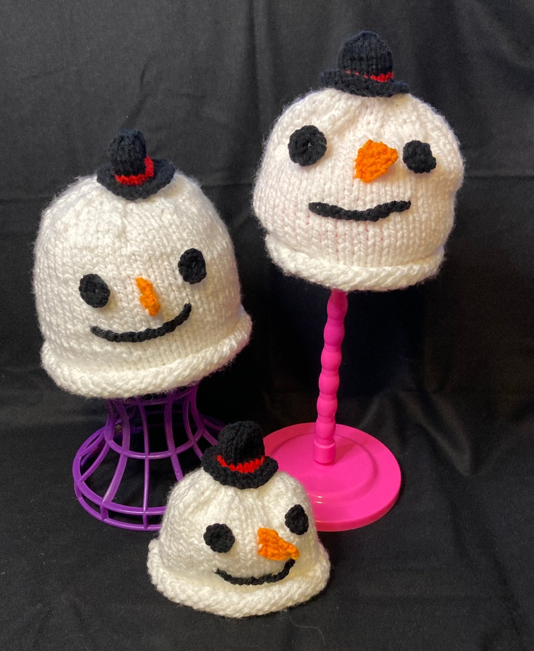 Snowman Hat! Made to Order. All Sizes. - Etsy
