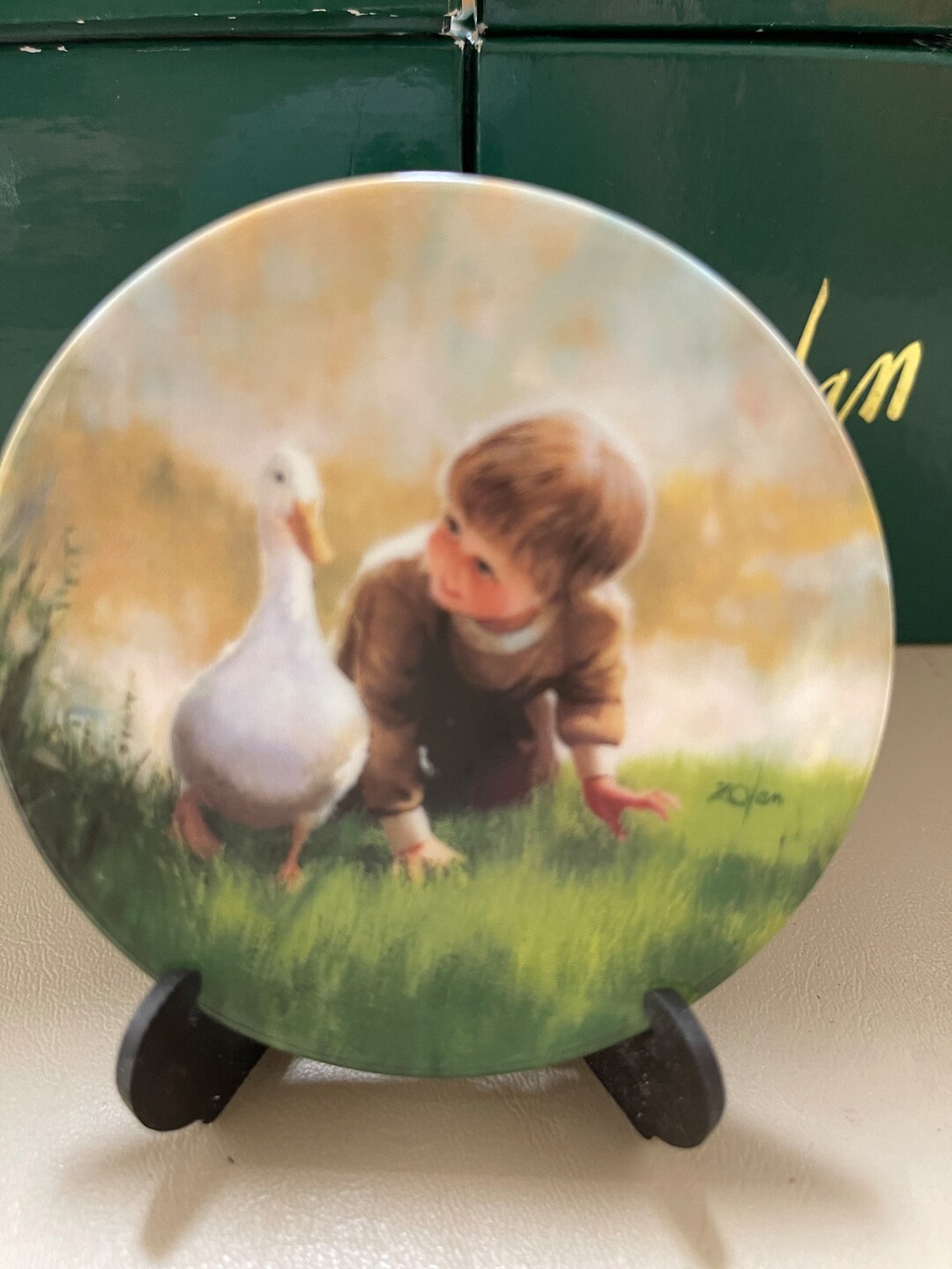 Vintage Donald Zolan Miniature Plate - Etsy