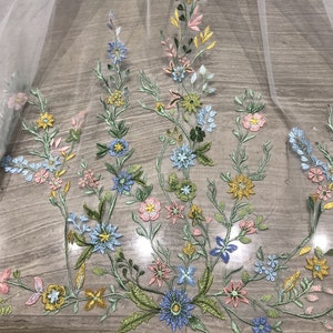 Colorful Wild Flower Wedding Veil, Super Fairy Colorful Lace Bridal ...
