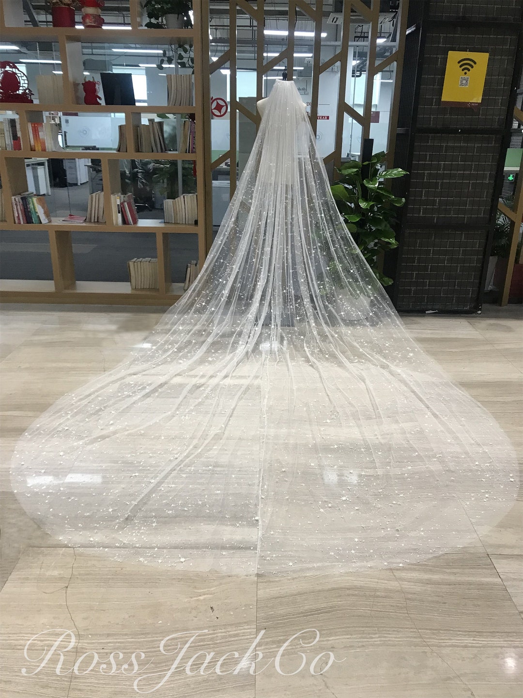 Dreamy Sparkly Veil Wedding Silver Starry Bridal Veil Veil - Etsy