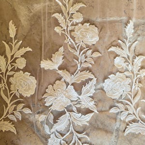 Mermaid Veil Peony Lace Flower, Bridal Veil With Peony Lace Floral ...