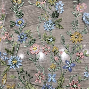 Colorful Wild Flower Wedding Veil, Super Fairy Colorful Lace Bridal ...