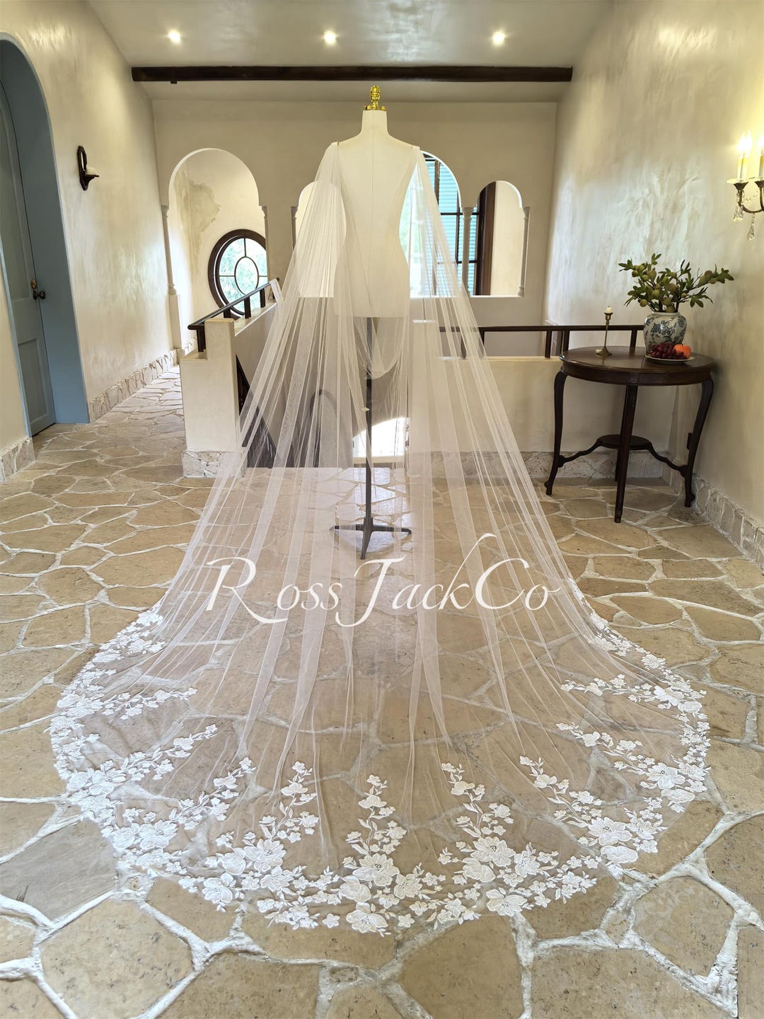 White Sequin Flower Bridal Cape, Fairy Floral Cape With Pins, Soft ...