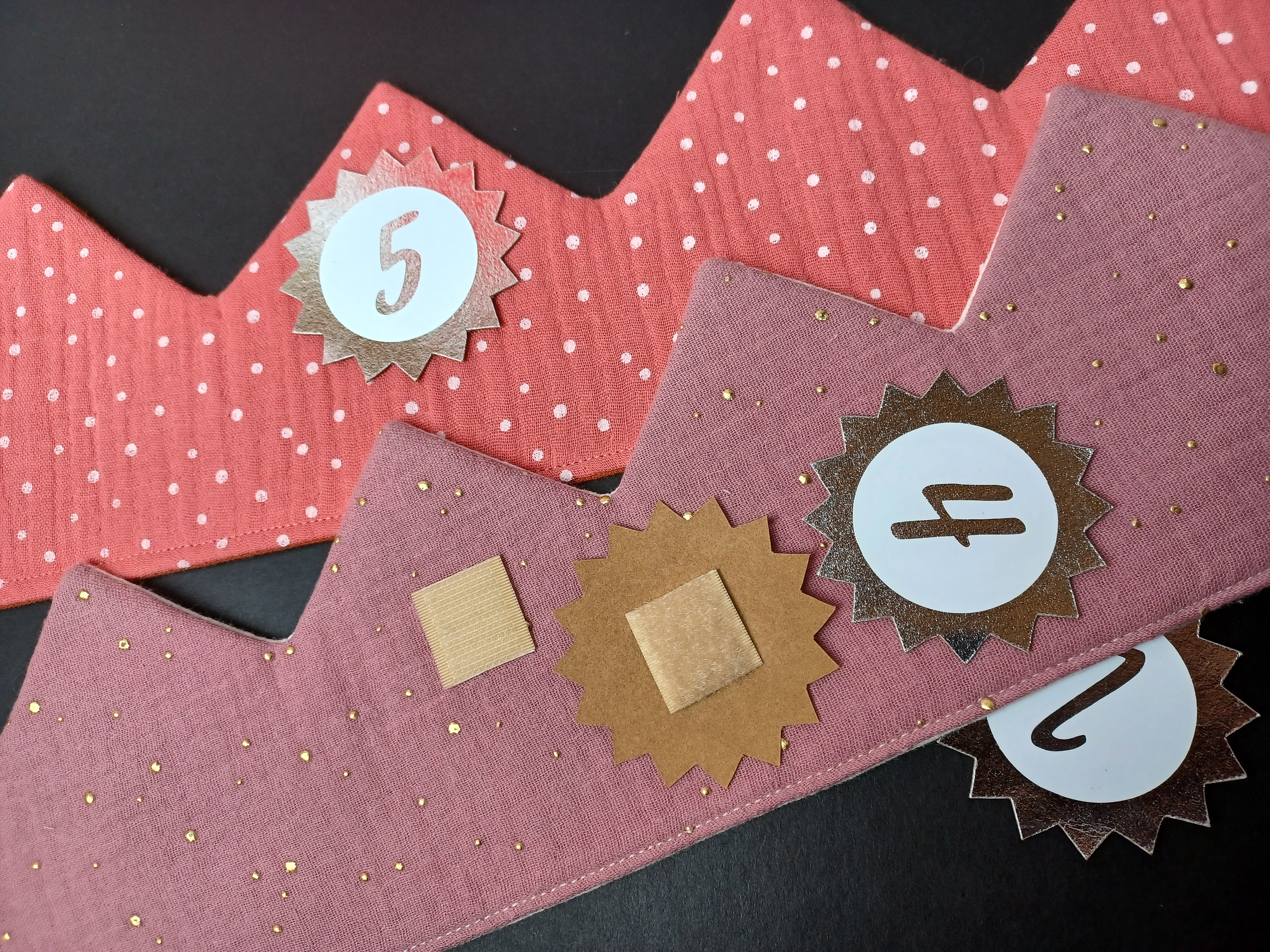Numbers With Velcro Fastener, Numbers for Birthday Crown, Single Button ...