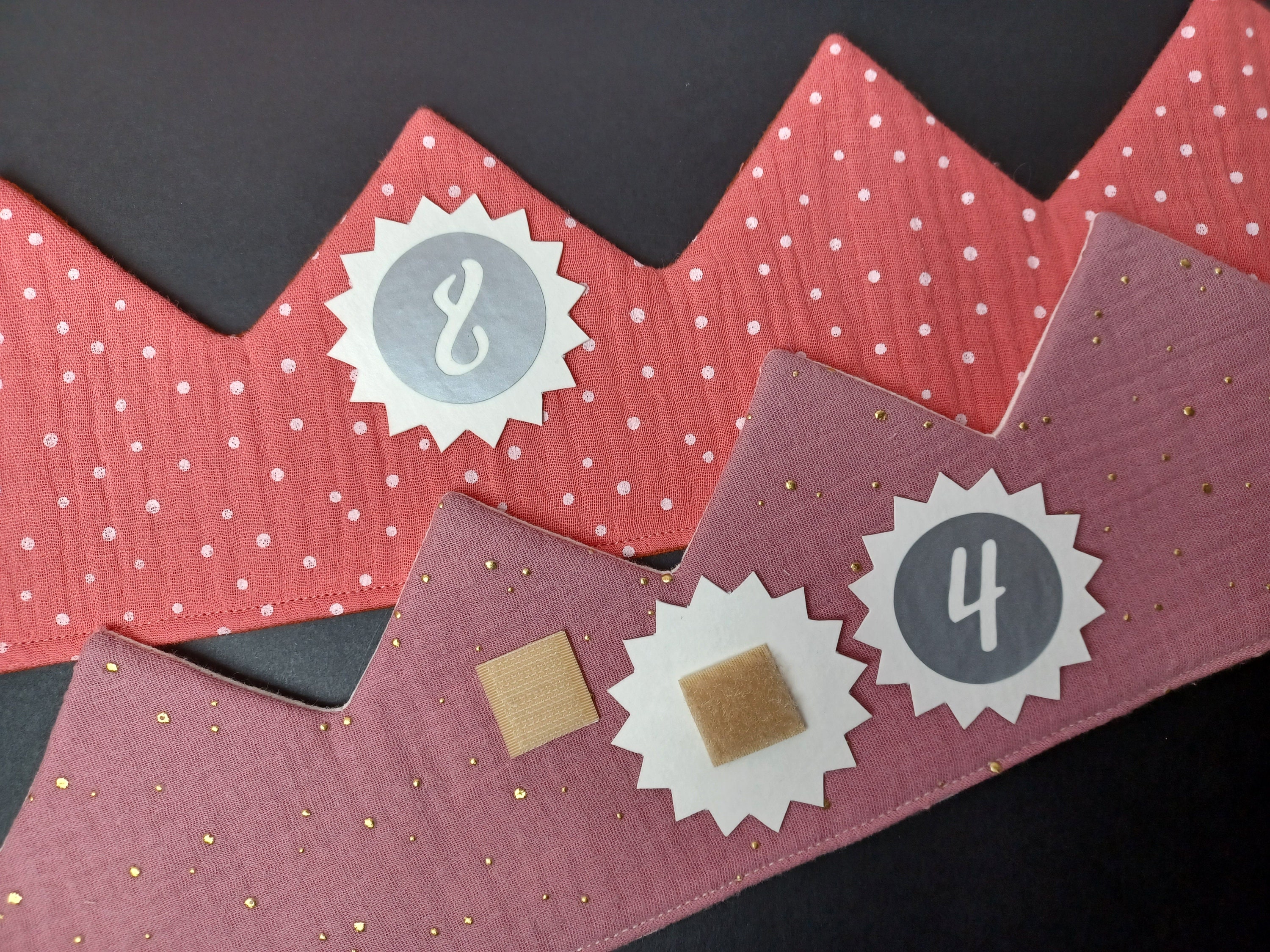 Numbers With Velcro Fastener, Numbers for Birthday Crown, Single Button ...